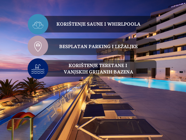 Hotel Auri u Podgori nalazi se u blizini zlatne plaže - Medora